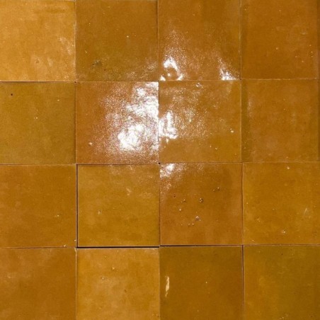 Carrelage Zellige Marocain Miel N°10 10x10 cm - Ti'ma Stone